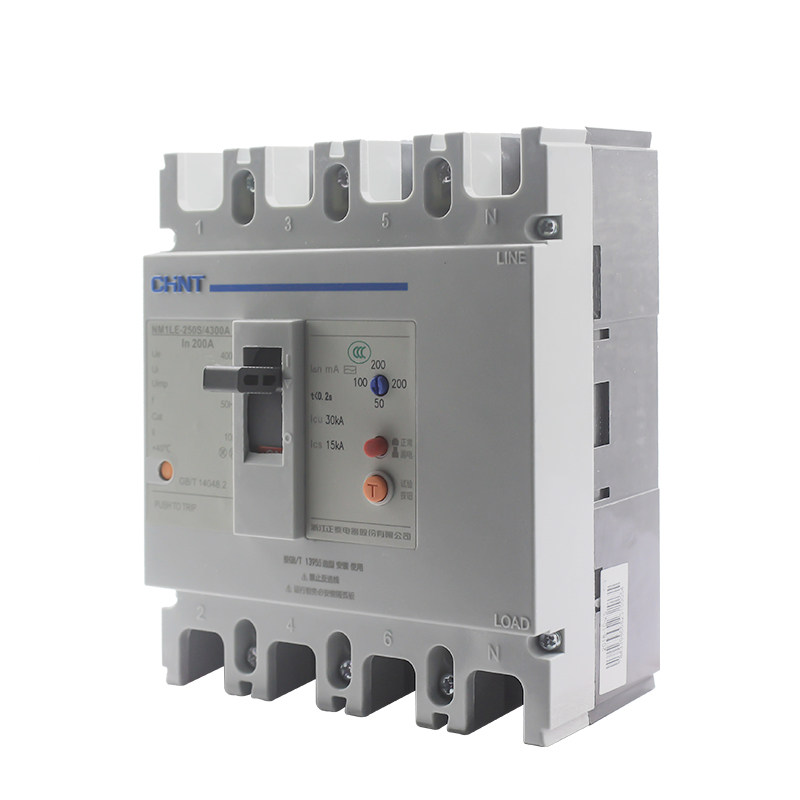 CHINT circuit breaker with leakage protection switch NM1LE-100A-400A ...