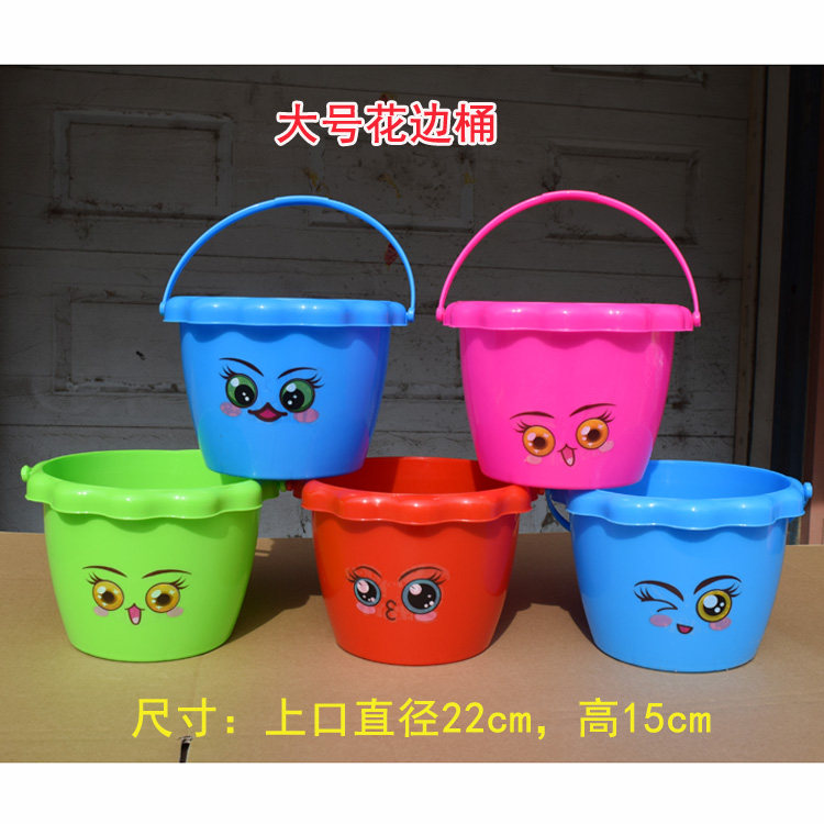 [USD 4.67] Thickened plastic bucket color small bucket washbucket ...
