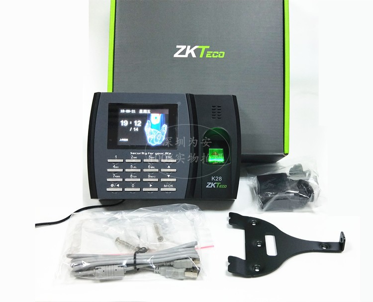 [USD 80.54] ZKTeco entropy base K28 fingerprint attendance machine U disk download SSR automatic ...