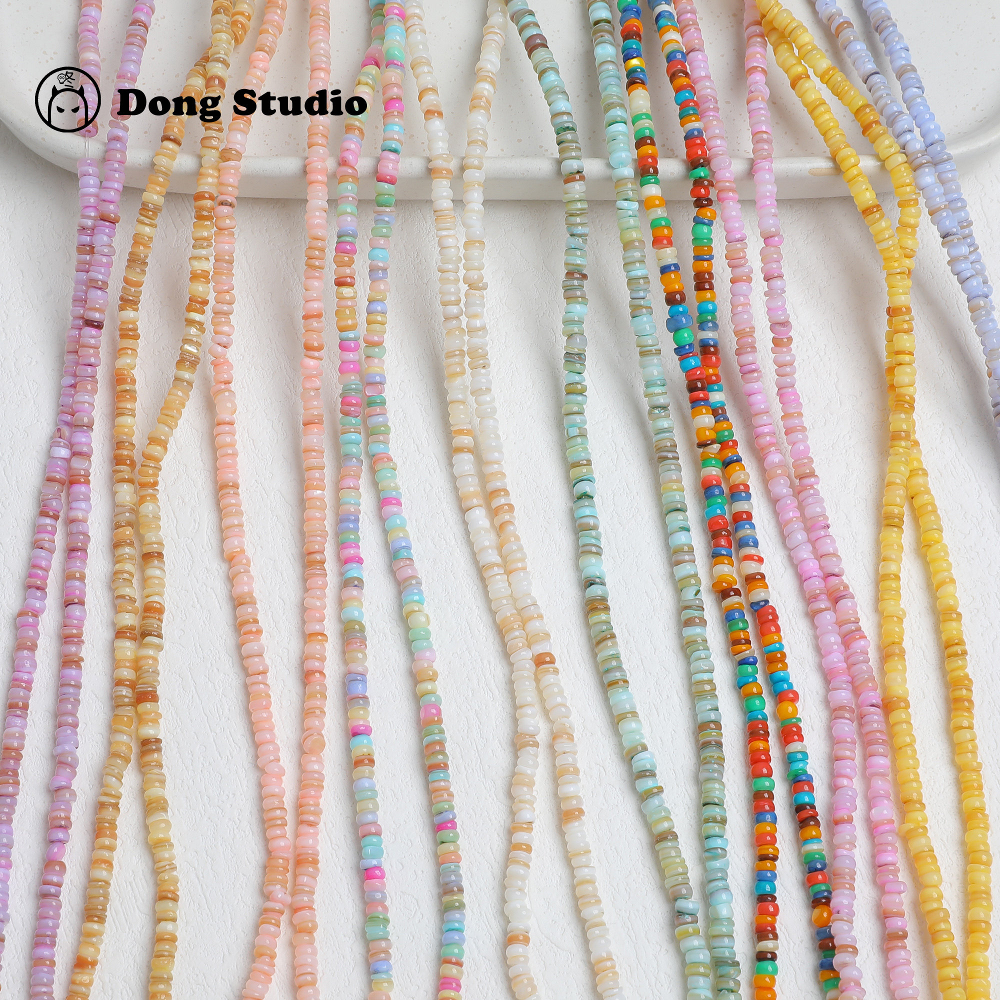 A must for vacation!4mm natural shell sea shell rice beads, your summer ...