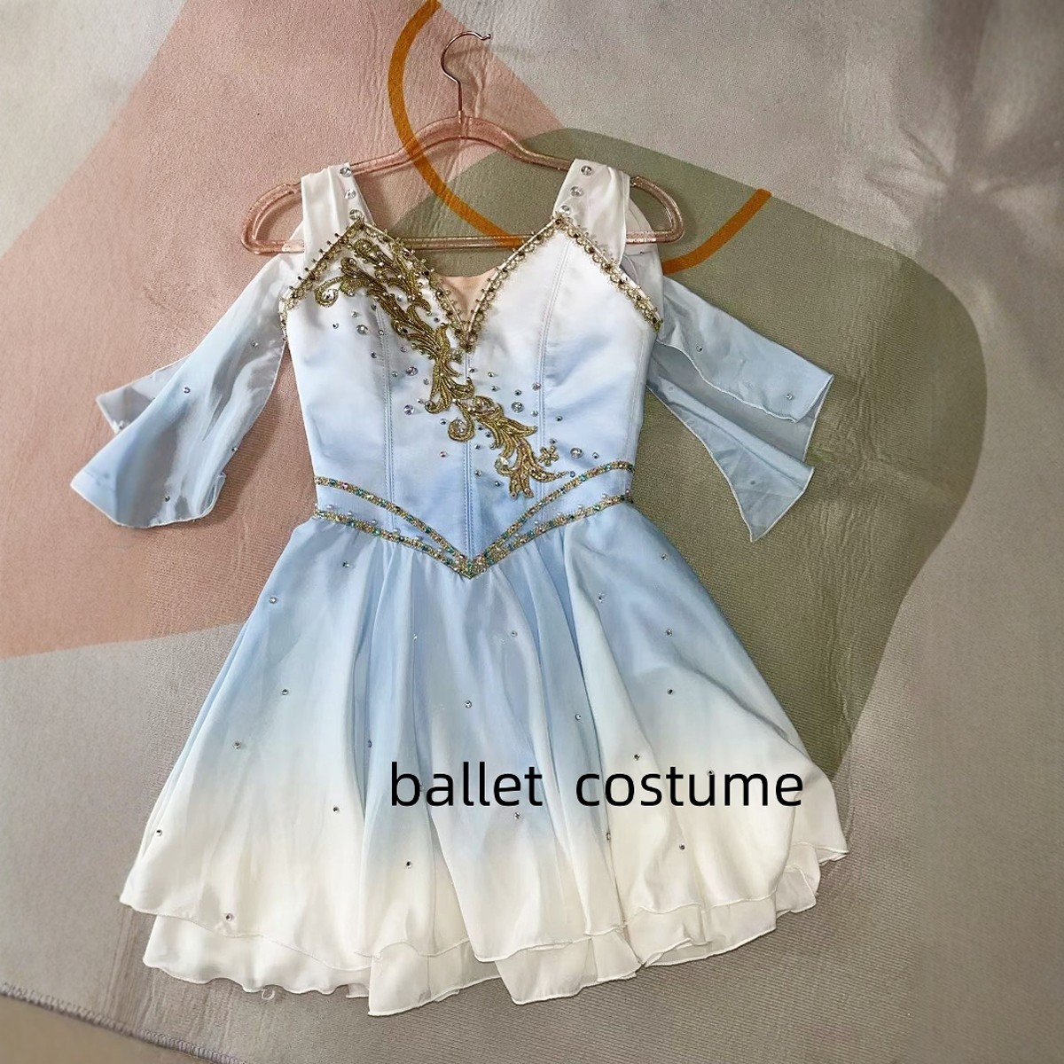 Ballet cupid's spell moon goddess long tulle dress ballet competition ...