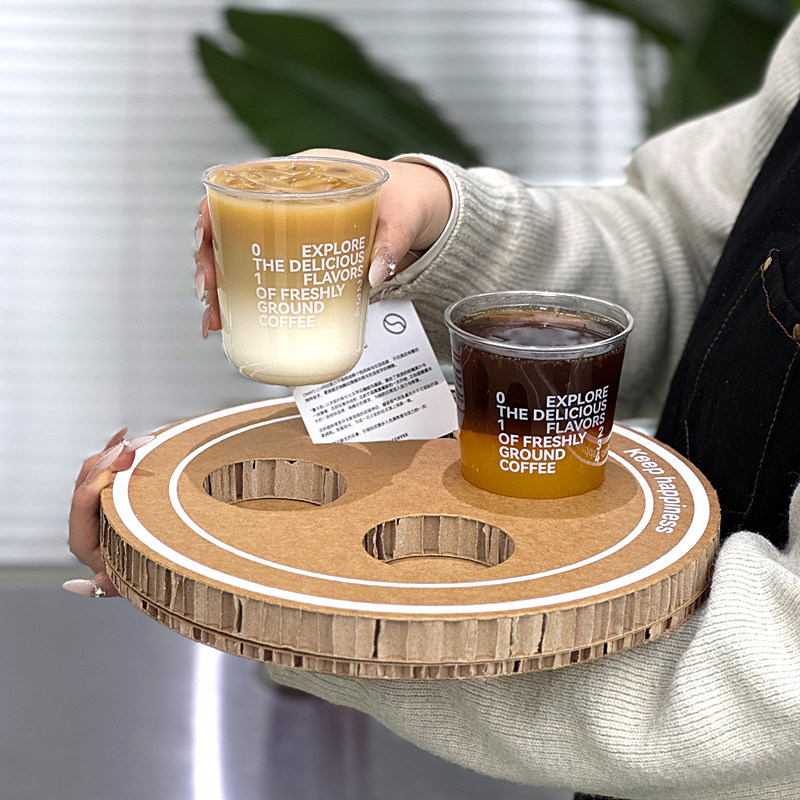 Trendy coffee cup honeycomb paper coaster + corrugated milk tea combo ...