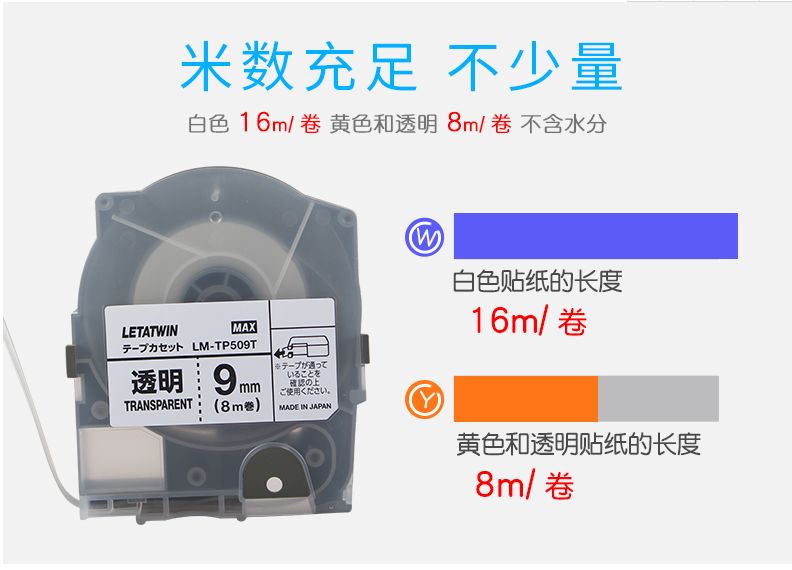MAX线号机LM-550A/PC贴纸 LM-TP509Y/W 512标签纸9 12mm白色黄色-阿里巴巴