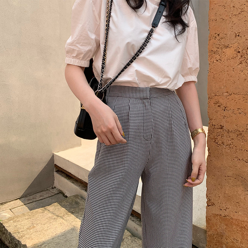 xxoossoo French retro style pants 20 early spring new high waist was ...