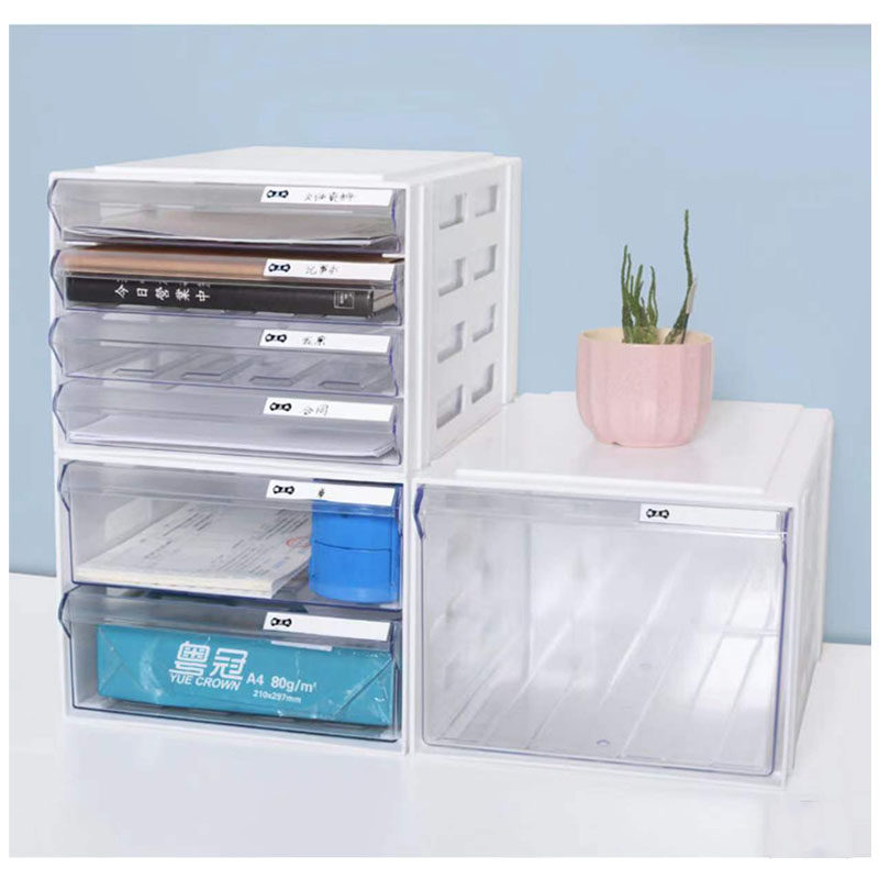 [USD 16.60] A4 file box drawer desktop multi-layer data box office ...
