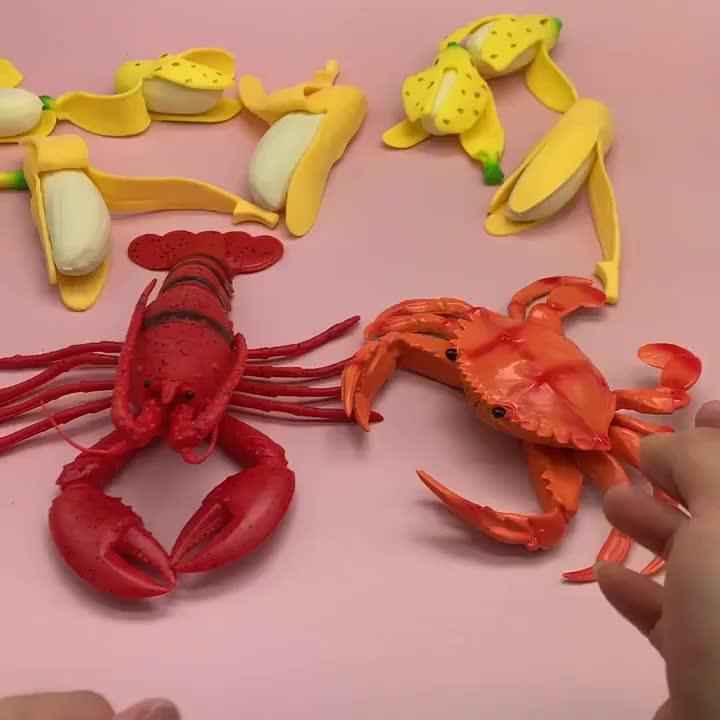 Children Gifts And Education Vinyl Crawfish Toy Pvc Sea Animals Factory ...