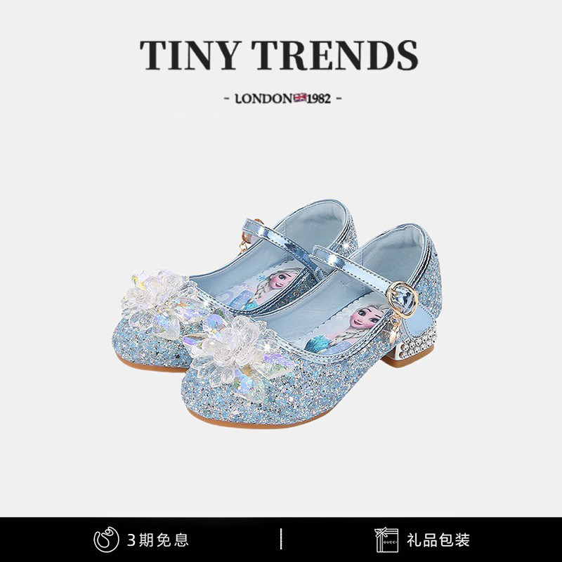 🎉 New arrival of girls' elsa princess shoes, let your child become a ...