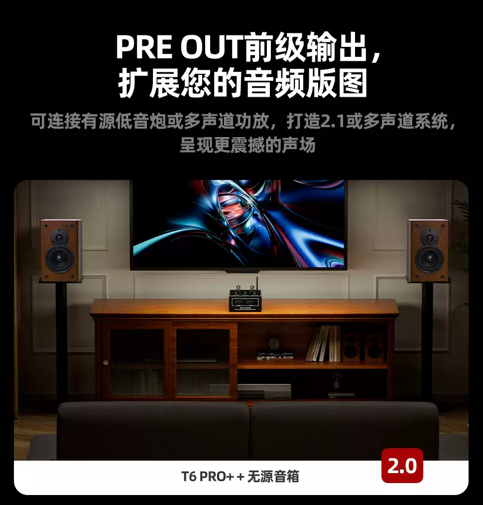 多客T6 PRO 膽機功放 Douk Audio 藍牙合併式 300W大功率