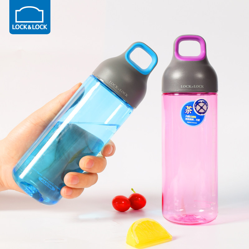 Lock lock lock water cup Plastic sports cup Sealed leak-proof portable ...