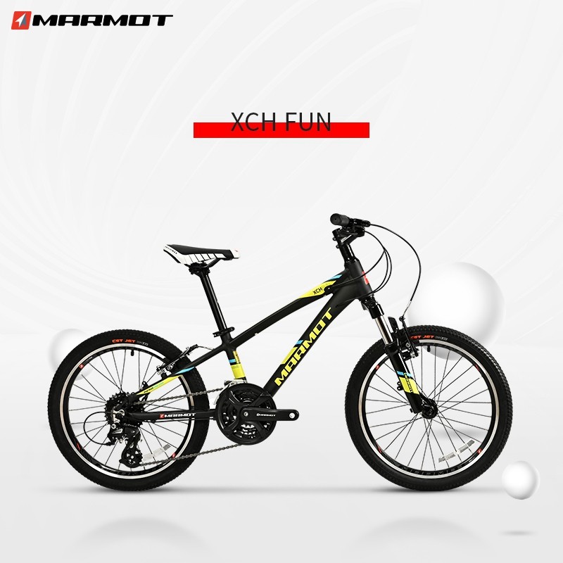 What age range is the marmot kids' 24-speed mountain bike suitable for?