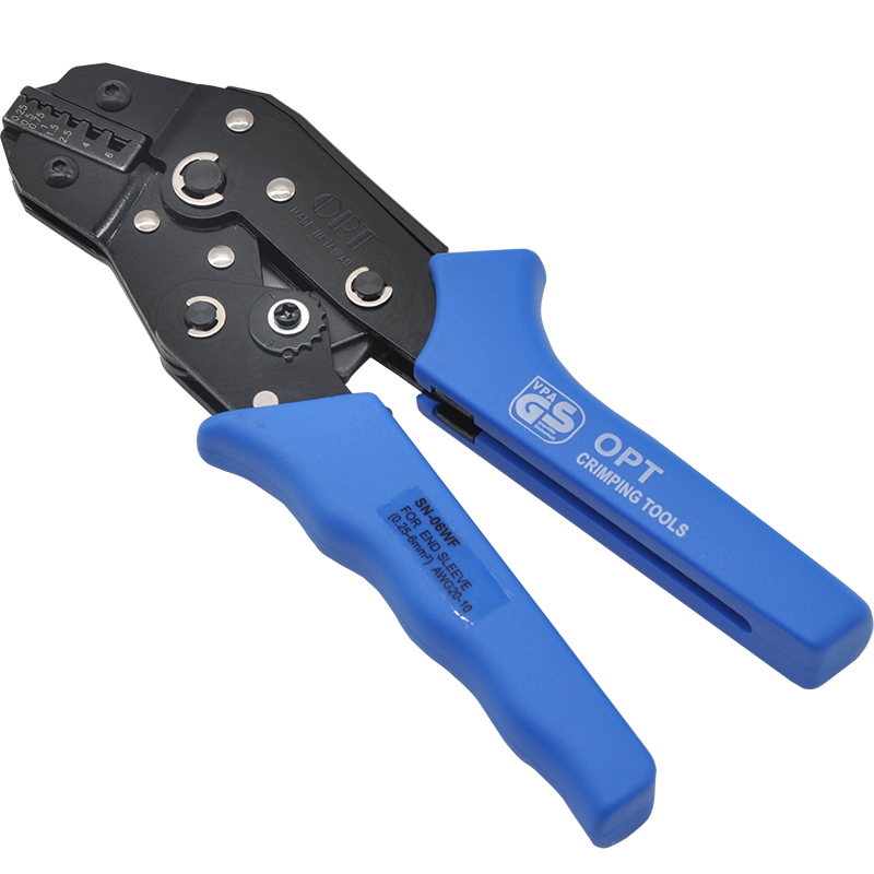 Taiwan OPT crimper Cold press terminal clamp ratchet type bare terminal ...