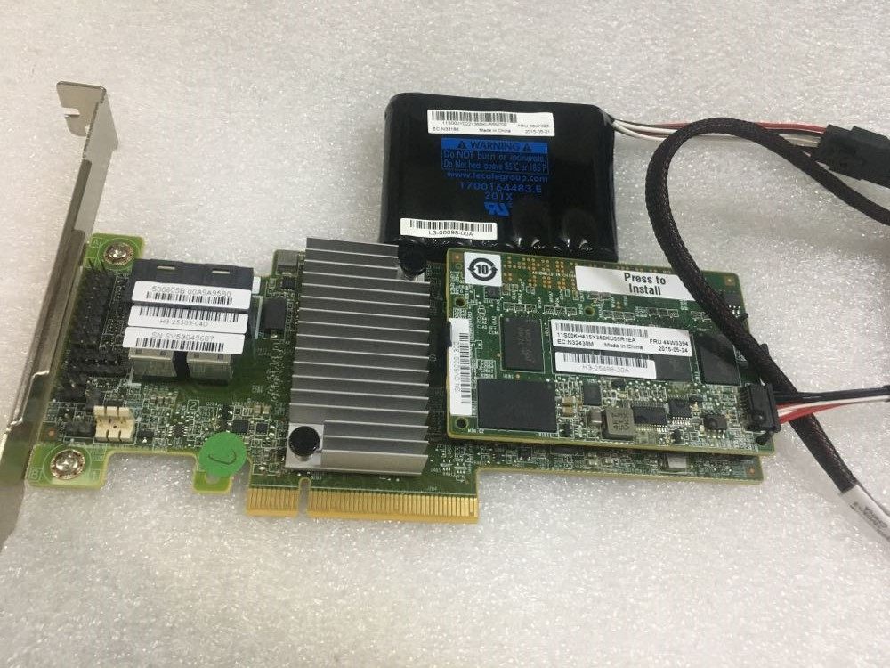 IBM M5210+1G/2GB缓存+电池 12Gb阵列卡46C9111 44W3394 44W3393