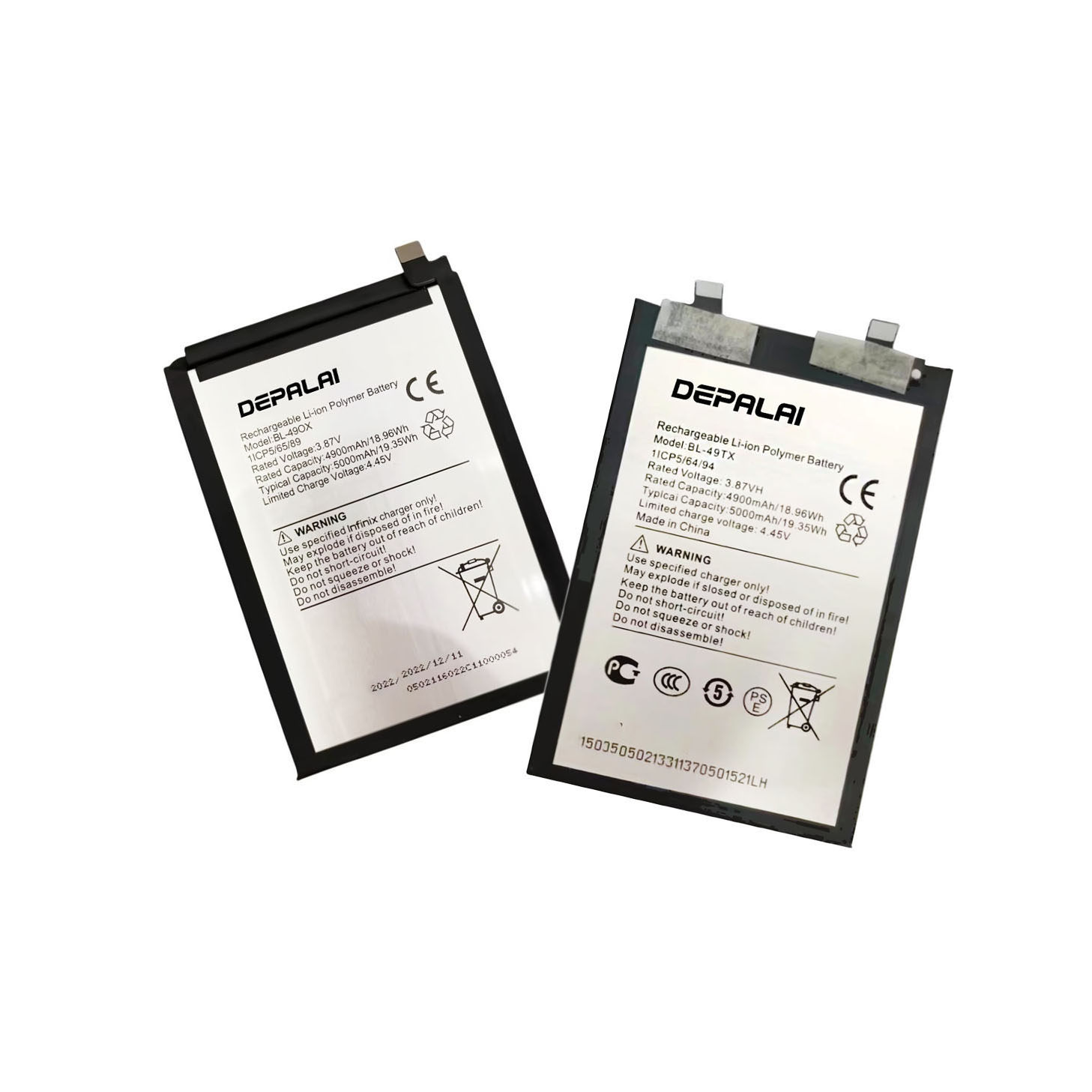 BL-49GX 49KX 49OX适用于传音Note7 Note11 Note40电池49PX 49TX