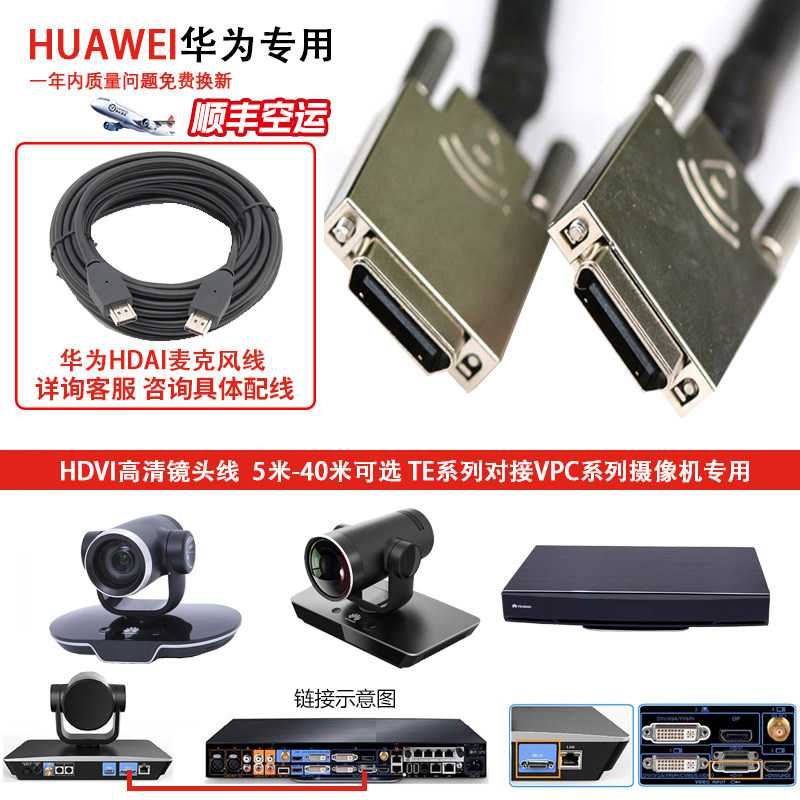 华为TE40/50连接VPC600/2视频HD-VI转HDMI镜头线HDAI麦克风：高效办公的秘密武器！-视频会议-淘宝好物网