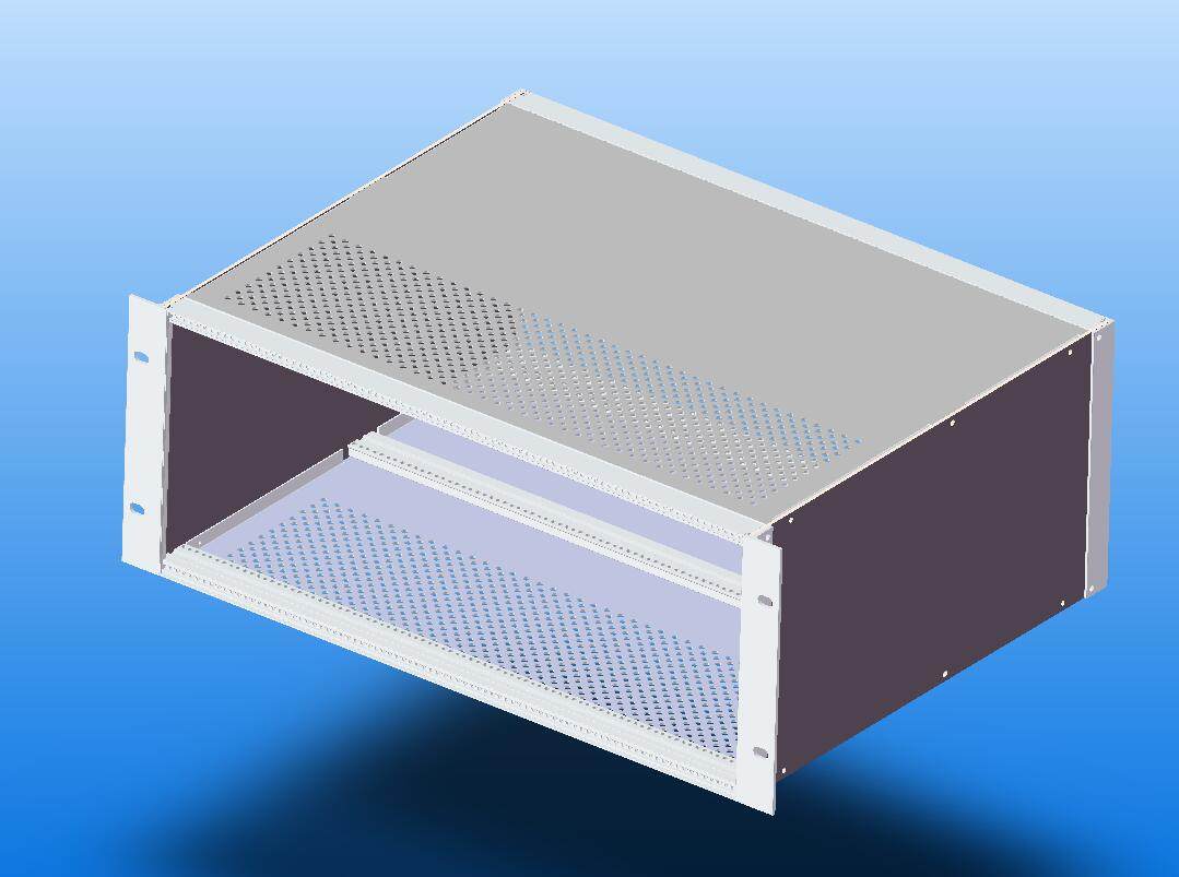 4U Chassis Industrial Aluminum Card Chassis 19inch Cpci Chassis Power U ...