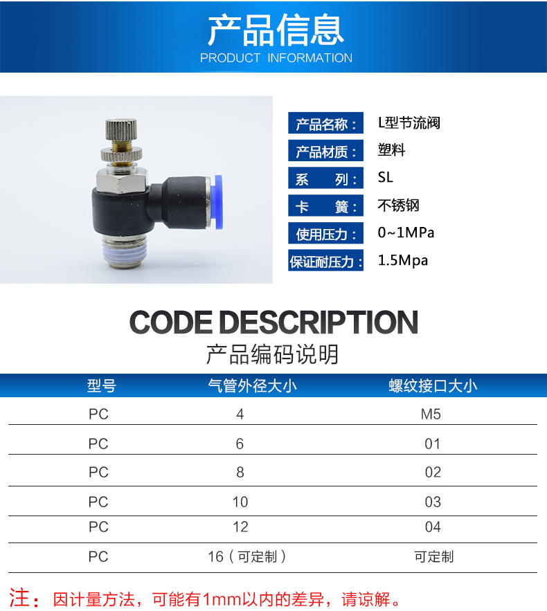 快速接头调速开关调节阀节流阀JSC8-02 4-M5 6-01 10-03 12-04-阿里巴巴