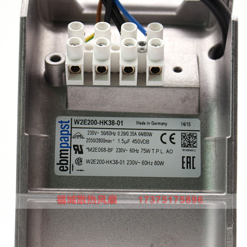 [USD 59.32] ebmpapst original German W2E200-HK38-01 HH38-01 07 06 C01 ...