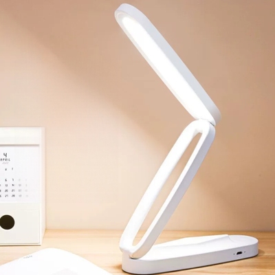 旋转头折叠带笔筒支架充插电台灯学生学习护眼LED宿舍三档调节