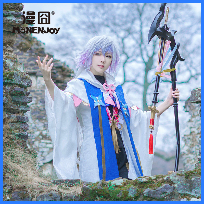 (Marvel) FGO Fate Grand Order Merlin Flower Magic Cos wig spot