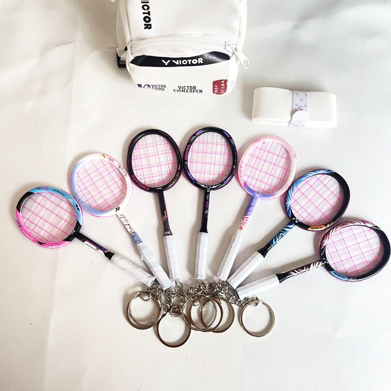 Mini badminton racket pendant: 🎀 The sports trend is coming, let your ...