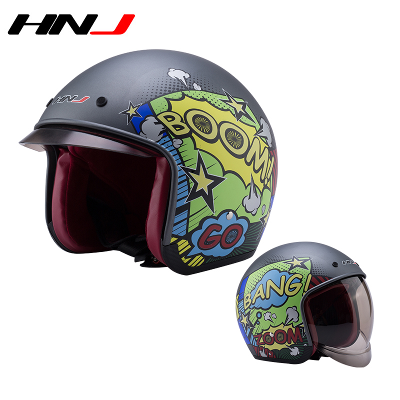 Купить Шлем для скутера hnj мотоцикл Harley шлем мужской и женщины ...