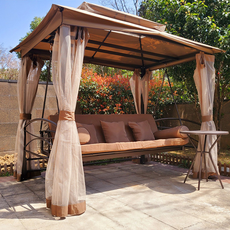 户外秋千庭院吊床花园懒人双人摇椅室外露台家用露天阳台吊椅摇篮，打造你的私人休闲空间！🌿-户外秋千-淘宝百科网