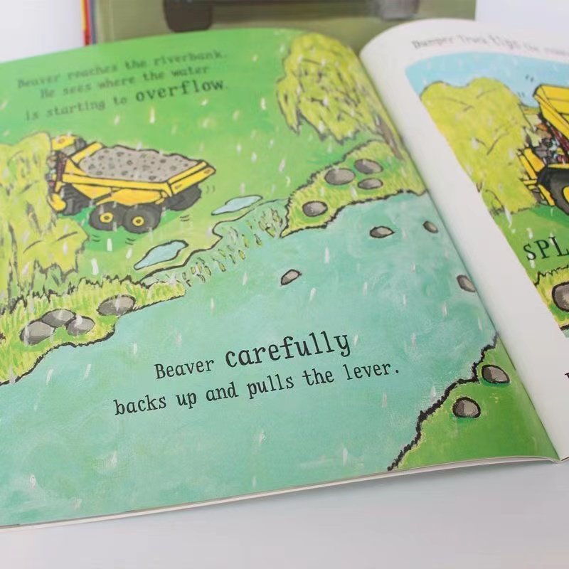 busy wheels 忙碌的车轮子8册 英文儿童亲子绘本英语故事书点读版-阿里巴巴