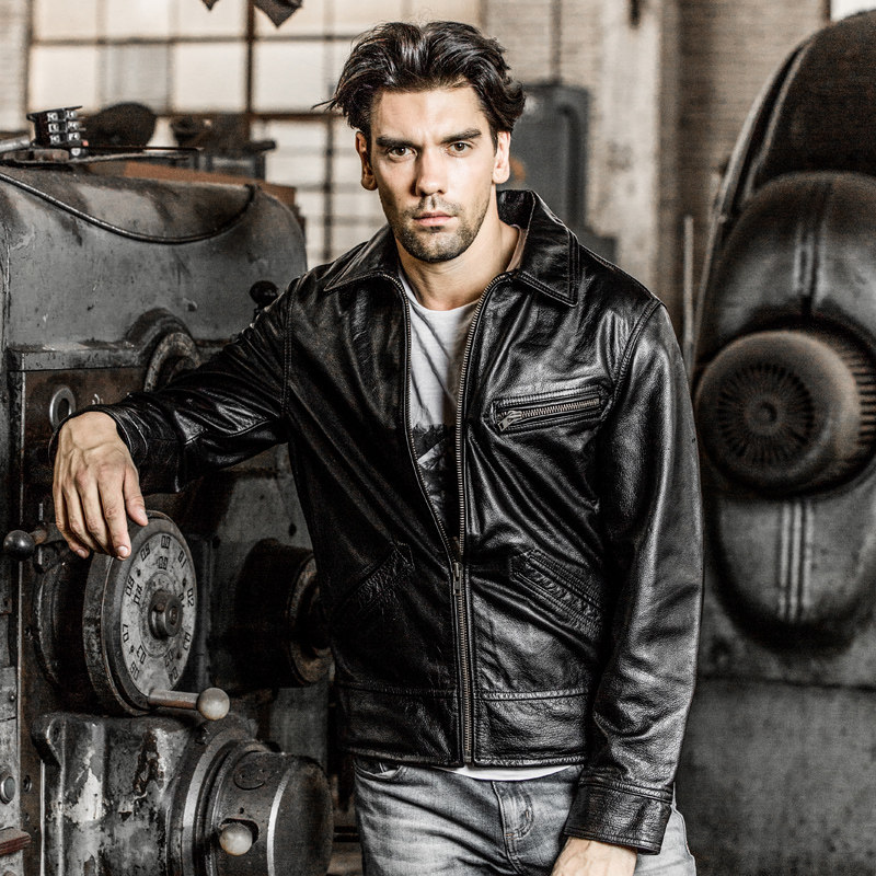 Купить Одежда из кожи avfly кожаные кожаные куртки для мужчин Бекхэм ...