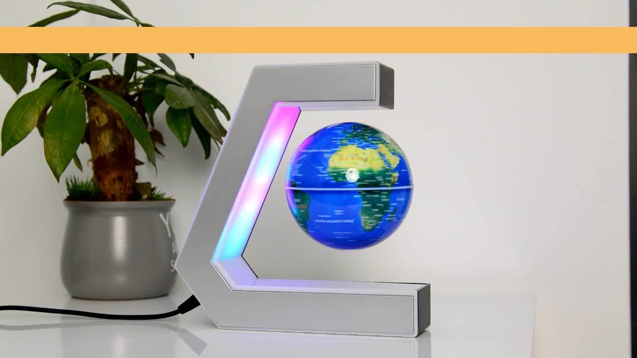 New Shape World Earth Map Rotating Magnetic Levitating Magnetic ...