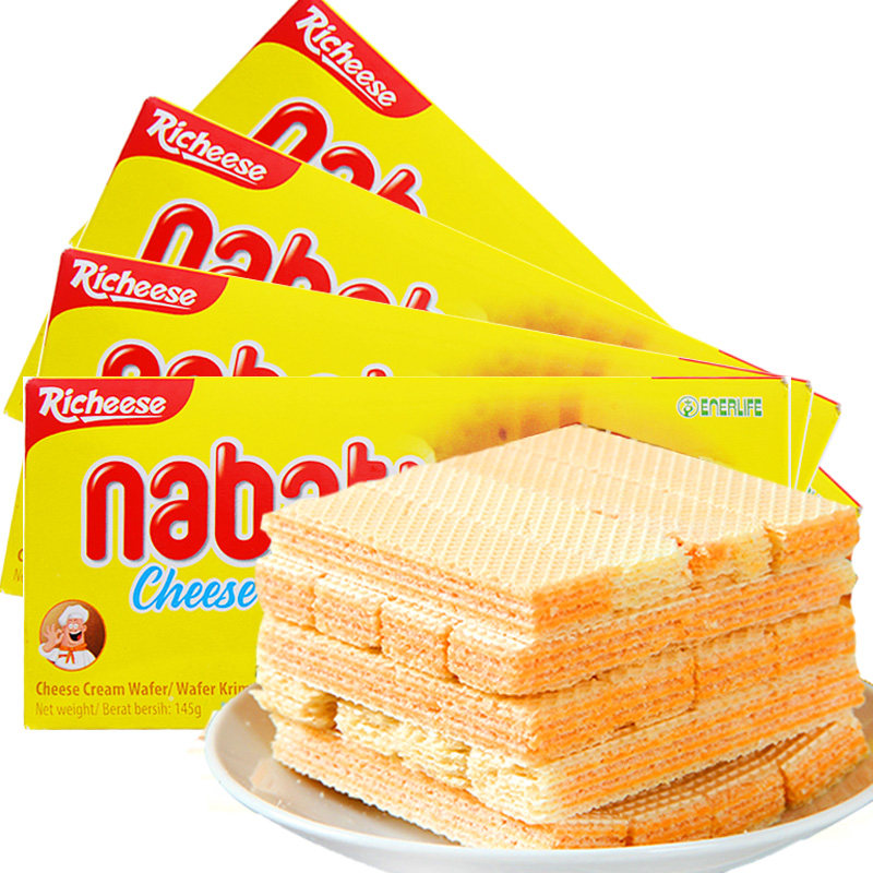 [USD 27.21] Indonesian imported richeese nabati cheese waffle corn ...