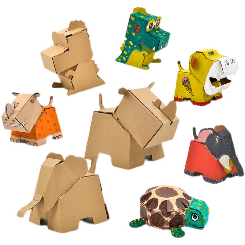 What are the benefits of kidsdiy coloring carton animal models? how to ...