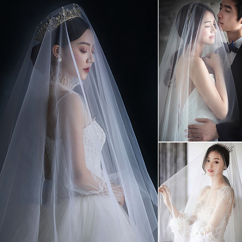 Fashioncasual naked gauze bridal korean style wedding dress veil, how ...