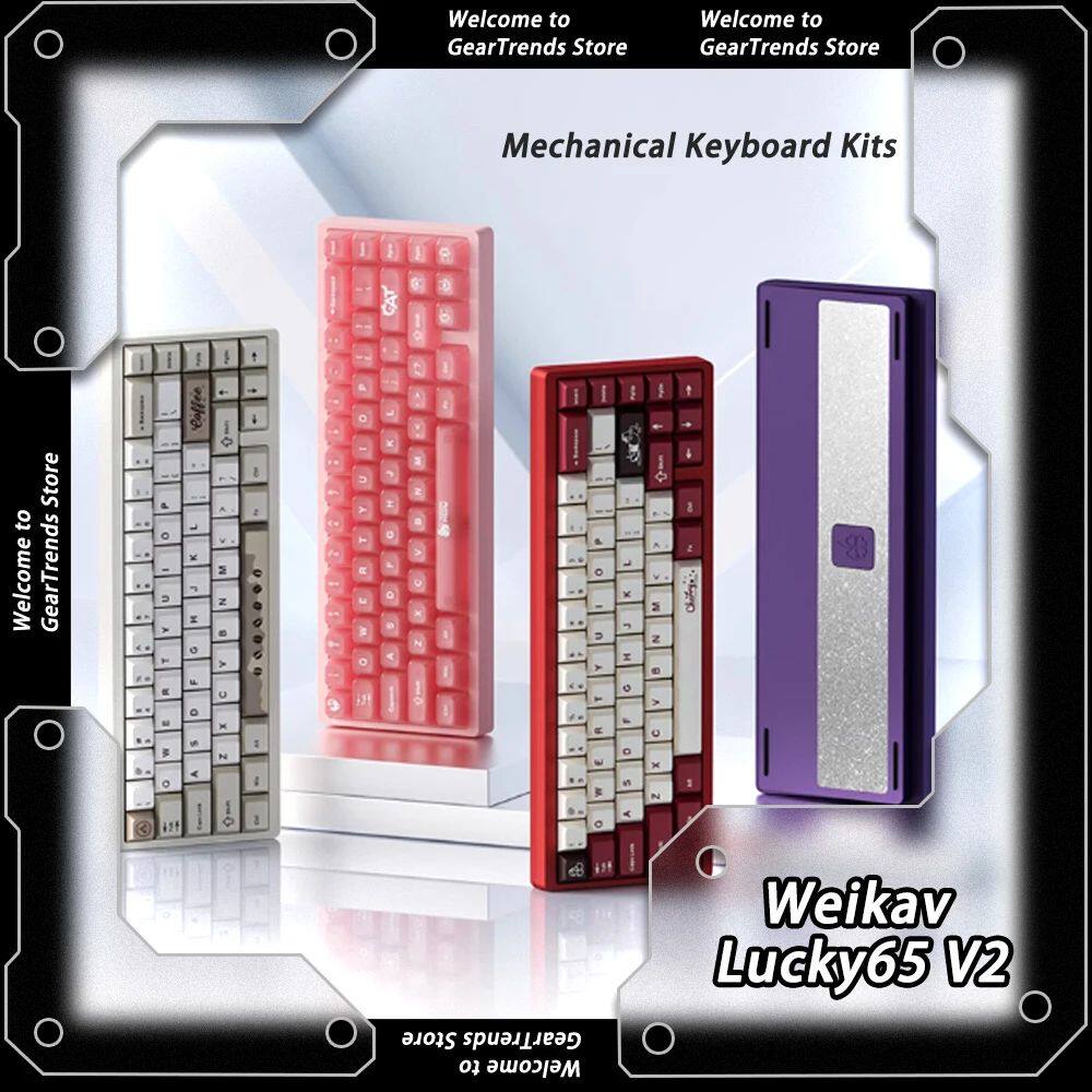 Weikav Lucky65 V2 Aluminium Mechanical Keyboard Kits Bluetoo