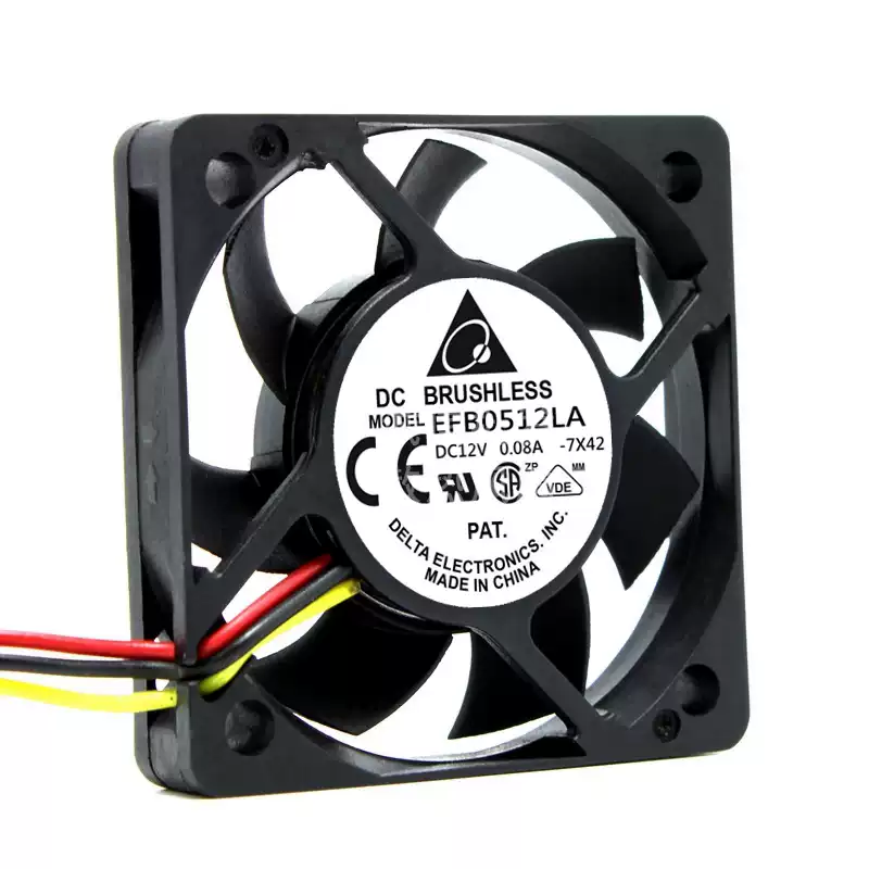 原裝 臺達 5010 EFB0505LA DC5V12V 24V 2線 5CM 靜音 散熱風扇