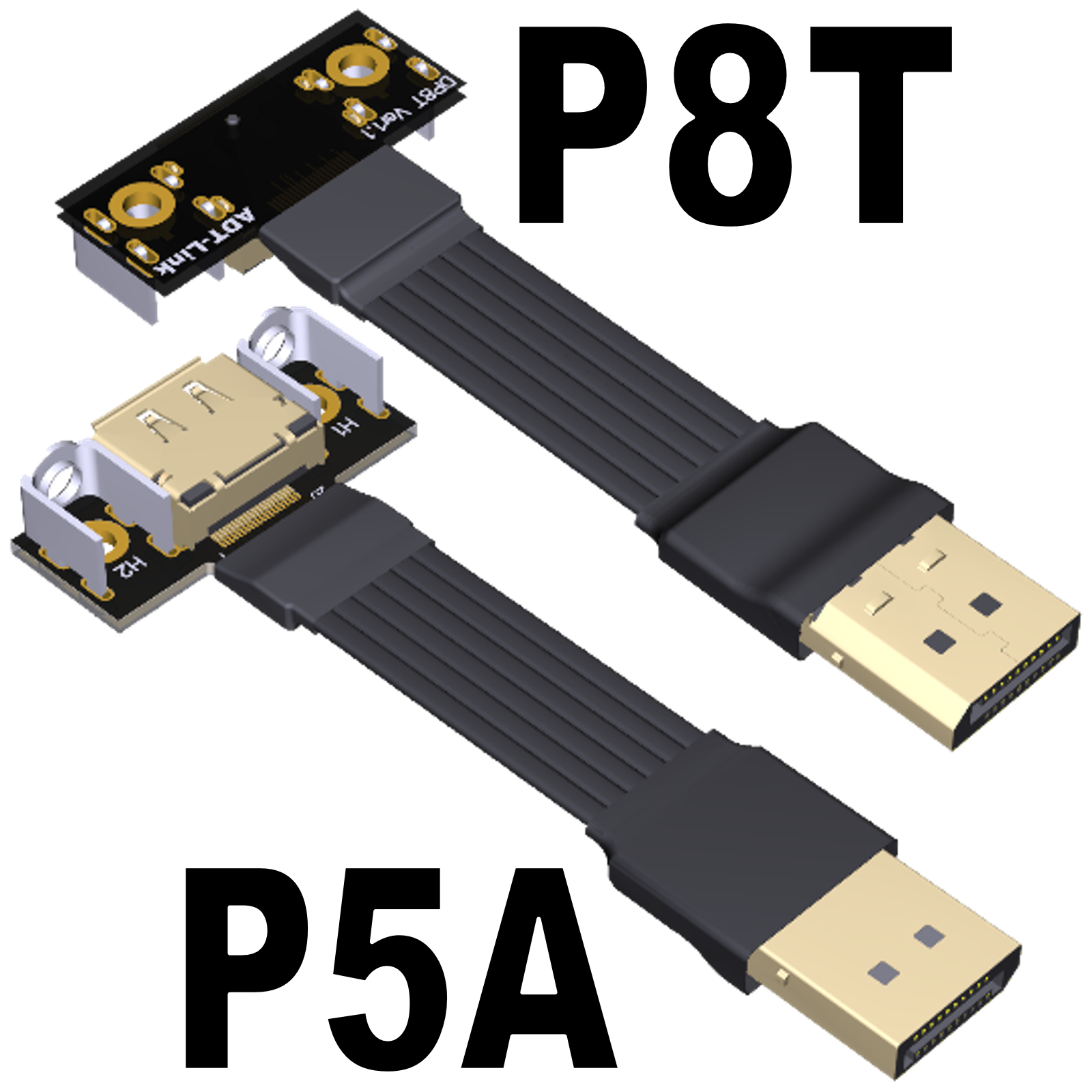 Shielded DisplayPort 1.4 Cable 4K HDR 165Hz Display Port Adapter For ...