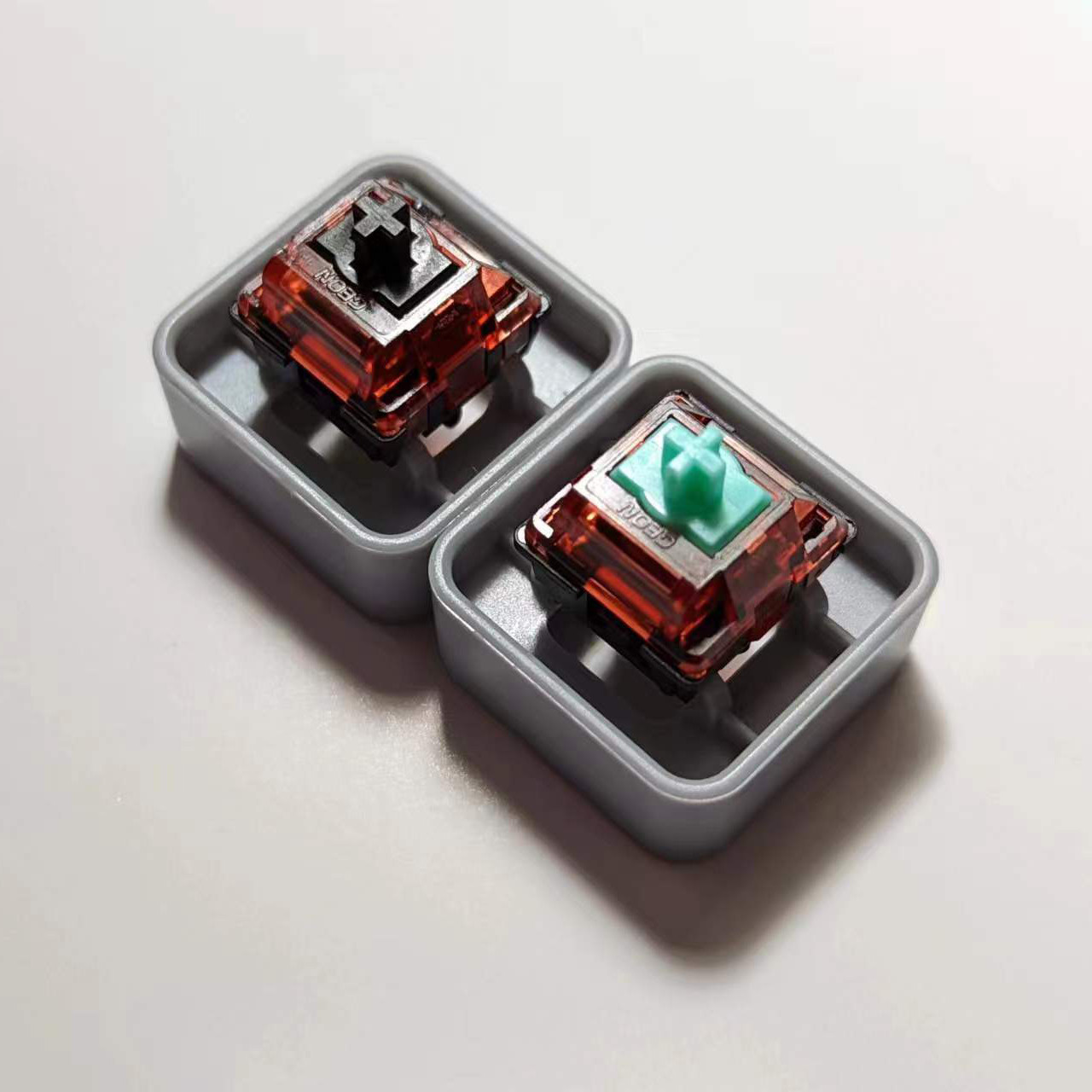 Wooting rakka magnetic axis mechanical keyboard: red, black and green ...