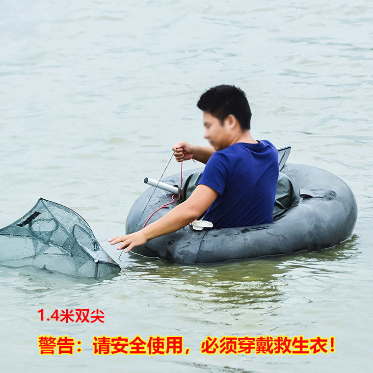 Tire boat Portable folding inflatable boat Net boat Homemade thickened ...