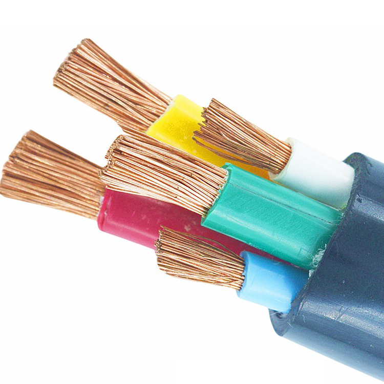 国标VVR/RVV3*2.5+2*1.5平方阻燃铜芯三相五线控制电缆线KVVR