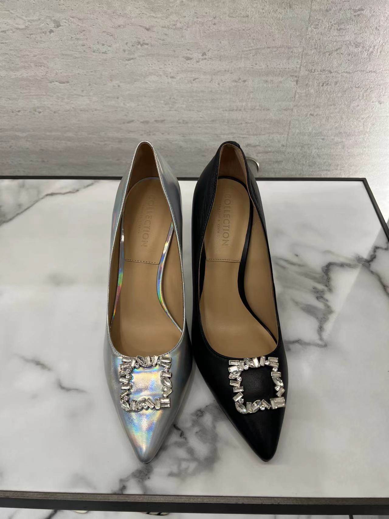 CHARLES&KEITH新加坡代小CK寶石婚禮方扣尖頭高跟鞋SL1-60280366