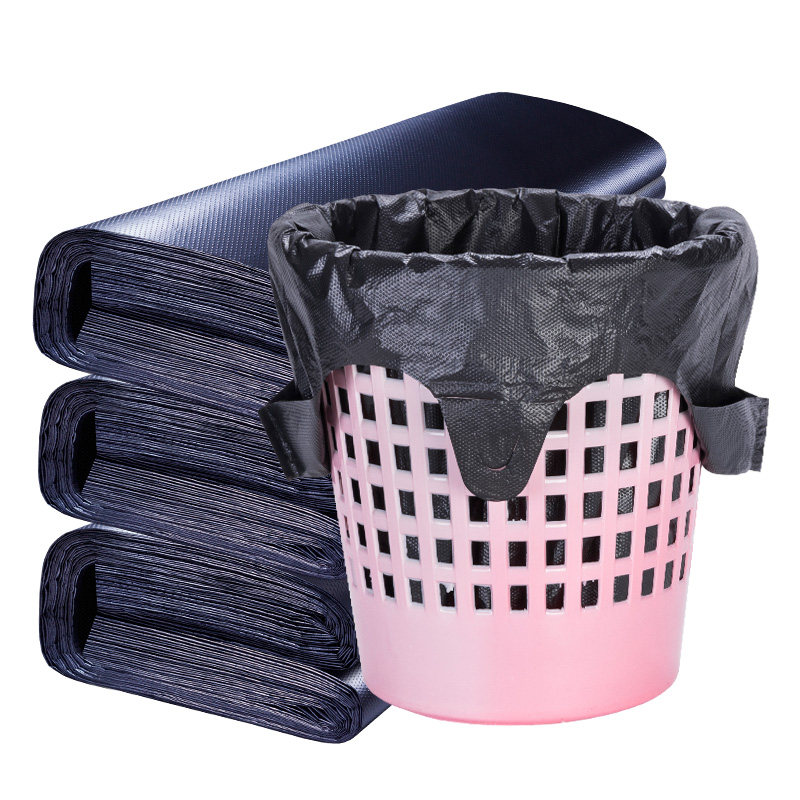 Garbage bag home office thickened vest-style plastic bag small medium ...