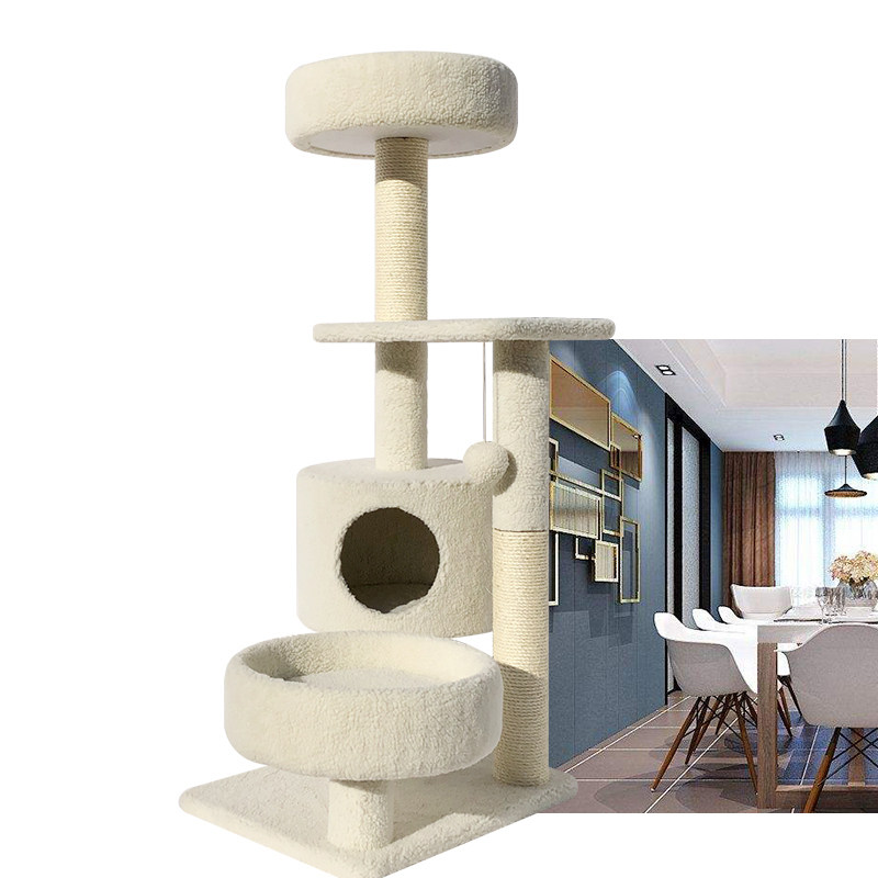 [USD 91.14] Small Cat Climbing Rack with Cat Nest Cat Jumping Table Cat ...