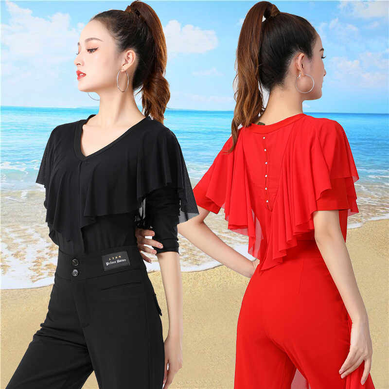 Modern dance tops women's short sleeve: dancing all over the audience ...