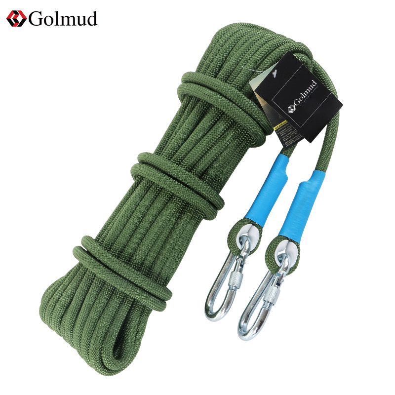 戈壁綠野探險必備！Golmud 12mm軍綠色高空作業繩，安全攀巖新寵兒！