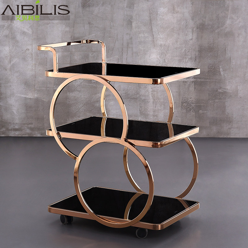 [USD 150.22] High-end European restaurant trolley beauty snack car ...