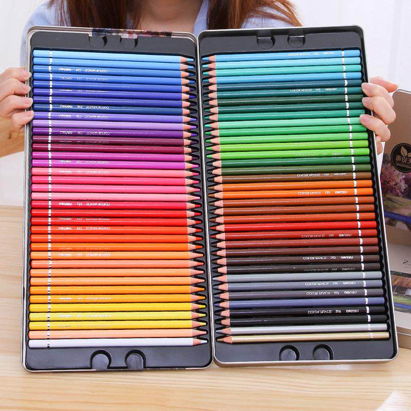 Купить 6567oily карандаш Железная коробка 36 48color 72 Цвет ...