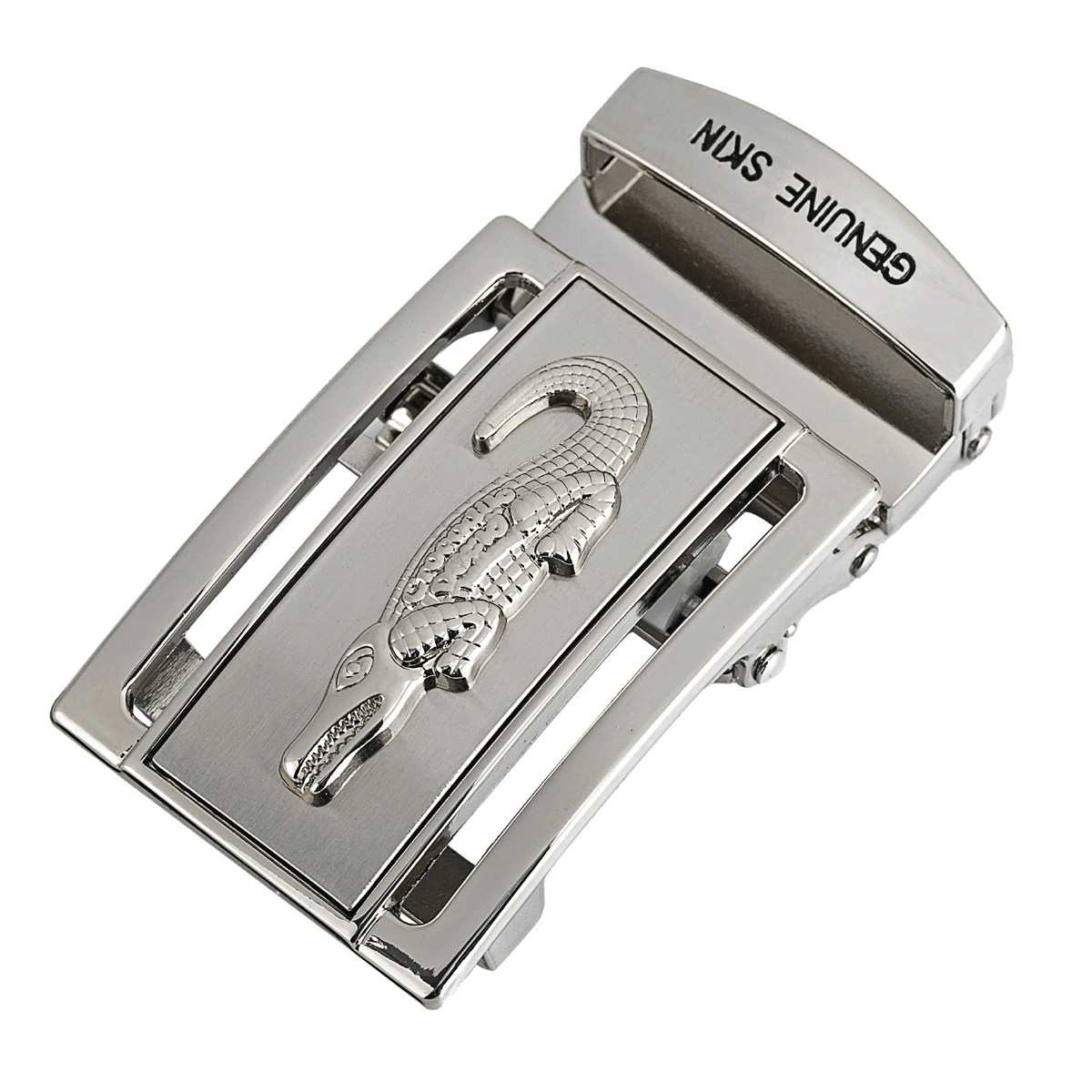 3.8cm寬滾軸扣無牙自動皮帶頭，告別繁瑣，輕鬆駕馭時尚潮流！