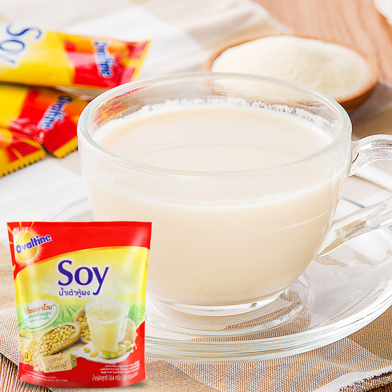 Thailand imported Ahuatian SOY Soymilk instant calcium-containing soymilk powder 364g Breakfast ...