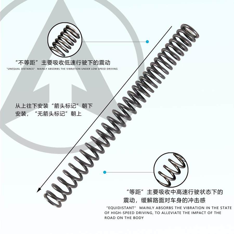 九号E80C E125 E150 MK2 E300P前减震加强弹簧，阿尔法65MN改装体验如何？🚀-电动车前叉/减震装置-淘宝好物网