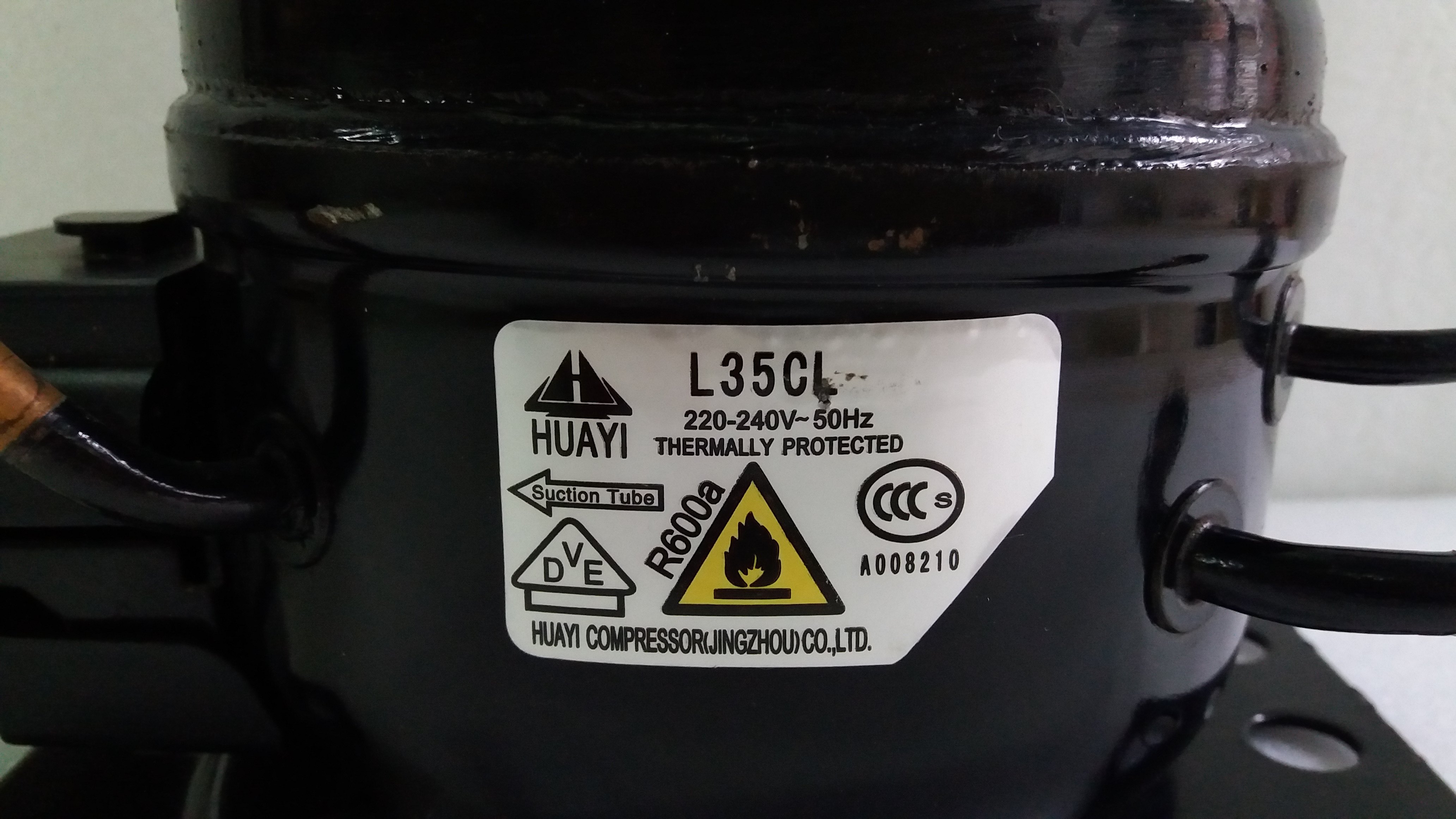 Brand new refrigerator compressor original Huayi compressor L35CL 220v ...