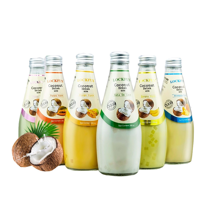 【李佳琪推荐】乐可芬泰国lockfun椰子汁芒果汁椰果饮料290ml*5瓶 | BuyEChina is your China (Taobao ...